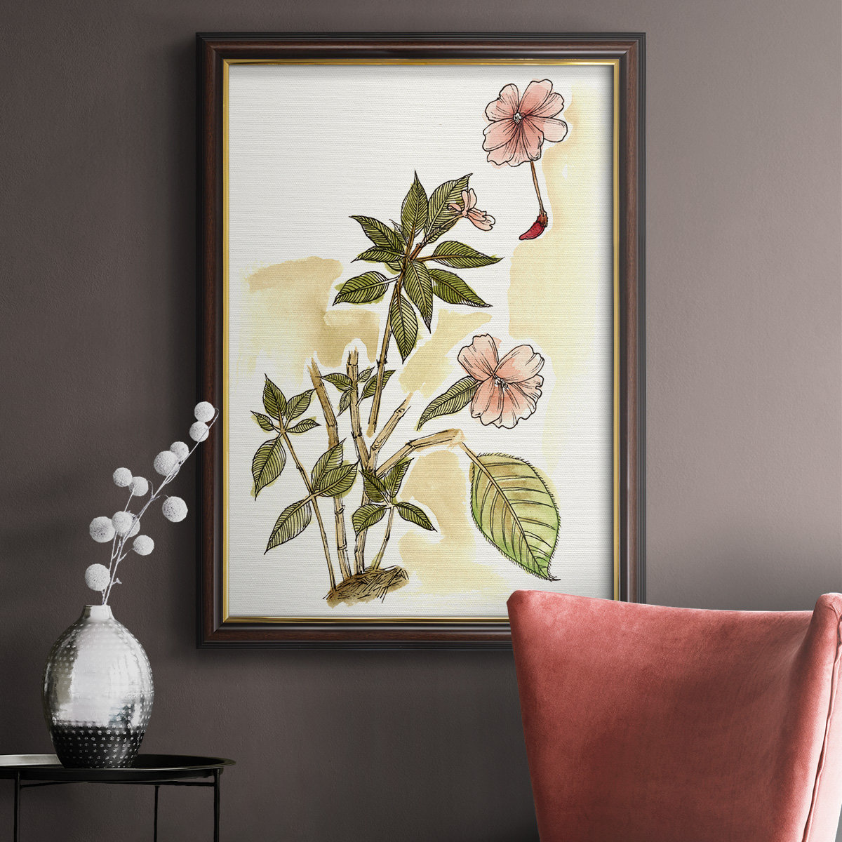 Red Barrel Studio Impatiens Study Premium Framed Canvas- Ready To Hang ...