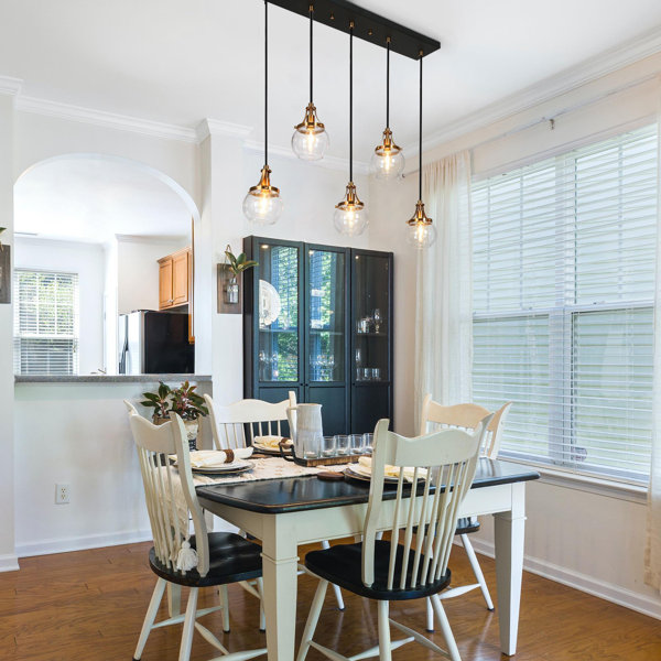 Mercer41 Loram 5 - Light Gold/Black Pendant & Reviews | Wayfair