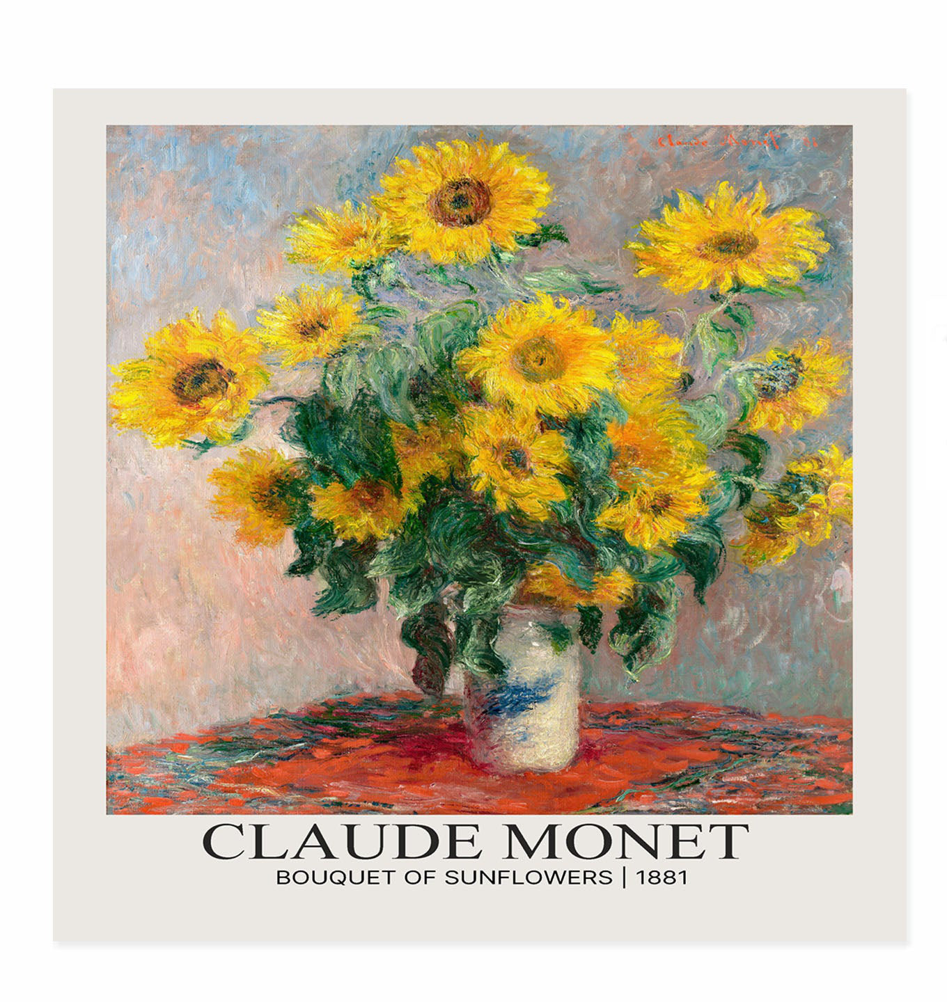 Vault W Artwork Floral Claude Monet Bouquet of Sunflowers Classical ...