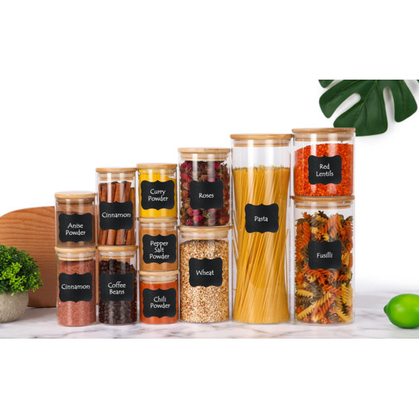 ASTER-FORM CORP Glass Food Storage Containers Jars - Wayfair Canada