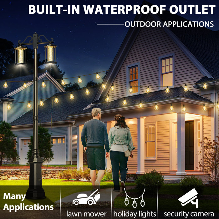 Canora Grey Seliah Seeded Lamp Post (Full) | Wayfair