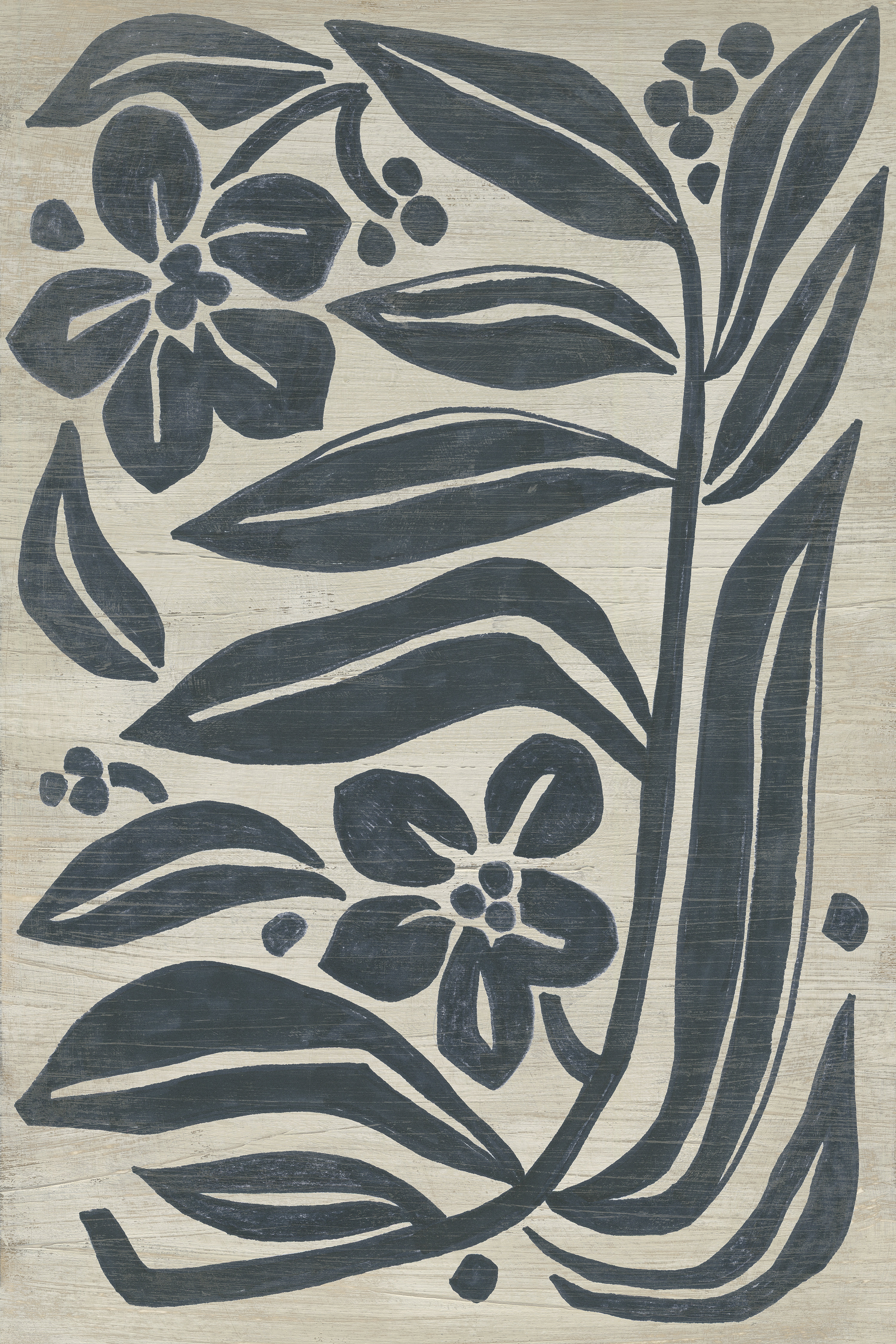 Winston Porter Ivia Island Folk Flowers I On Canvas by June Erica Vess ...
