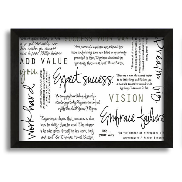 Happy Larry Work Hard Dream Big Expect Success - Picture Frame ...