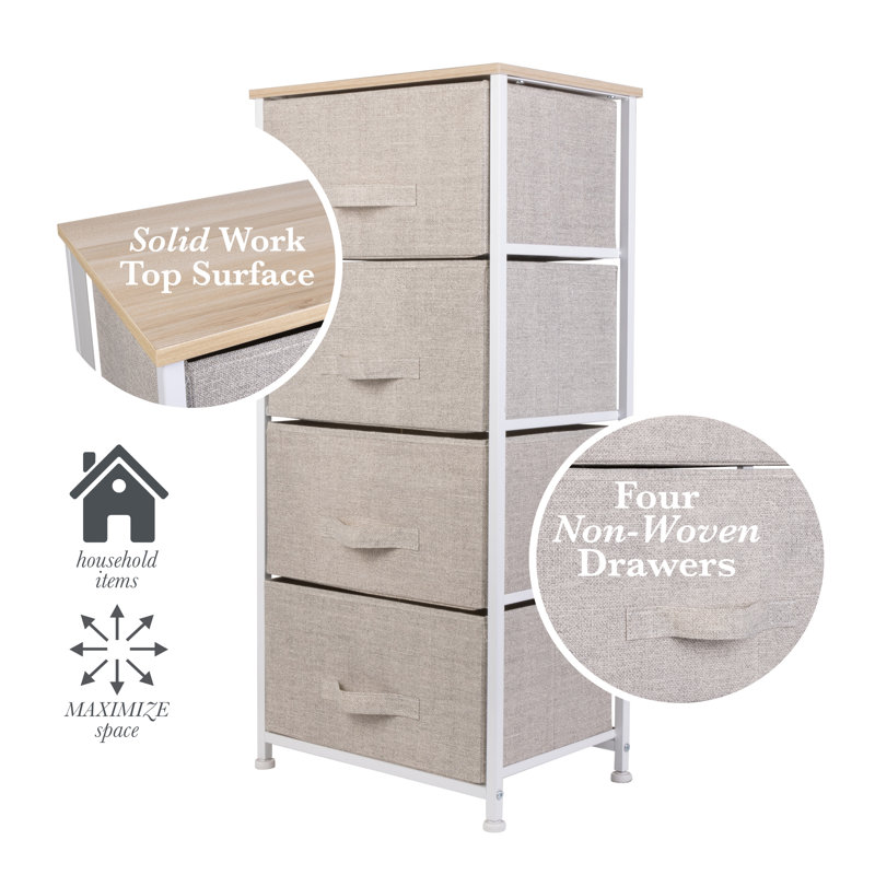 Dotted Line™ Flinn 4 Drawer Storage Chest & Reviews | Wayfair