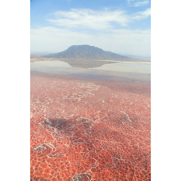 Highland Dunes Aerial View Of Lake Natron On Canvas by Jordistock Print ...
