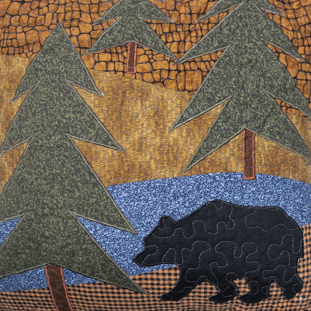 Donna Sharp Midnight Bear Brown/Blue Quilt | Wayfair