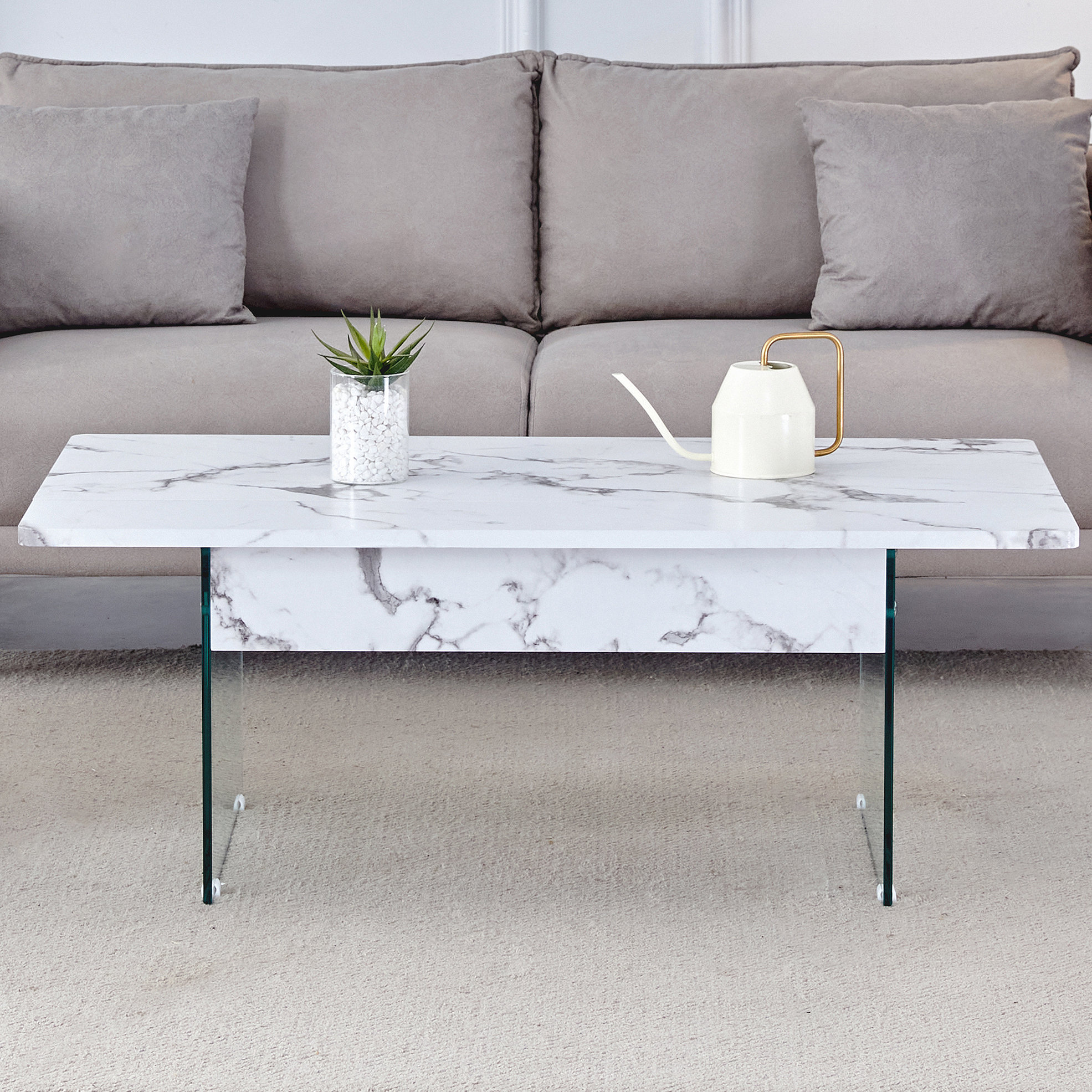 Wrought Studio™ Multifunctional Lift Top Coffee Table -Marble Pattern ...