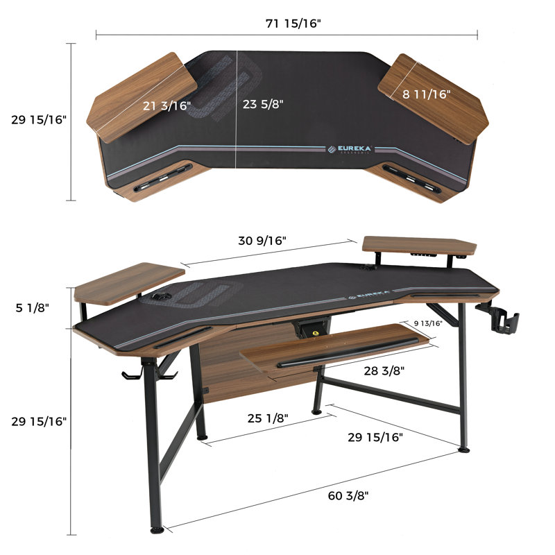 Inbox Zero Mariandi 72" Studio Desk with Keyboard Tray & Reviews | Wayfair