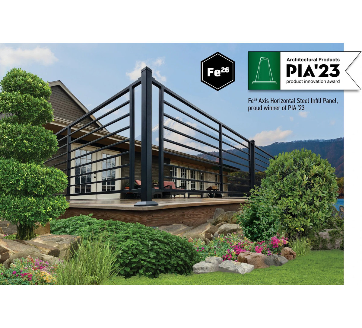 Fortress Building Products Fe26 Axis Steel Gate | Wayfair