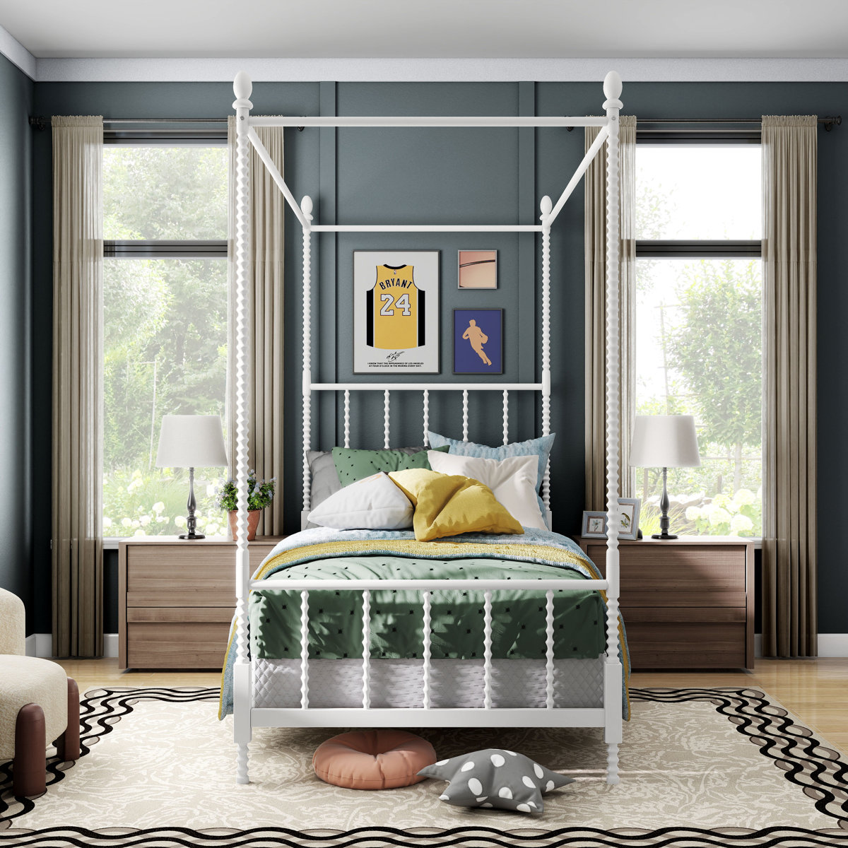 Kelly Clarkson Home Frankie Low Profile Canopy Bed & Reviews - Wayfair ...