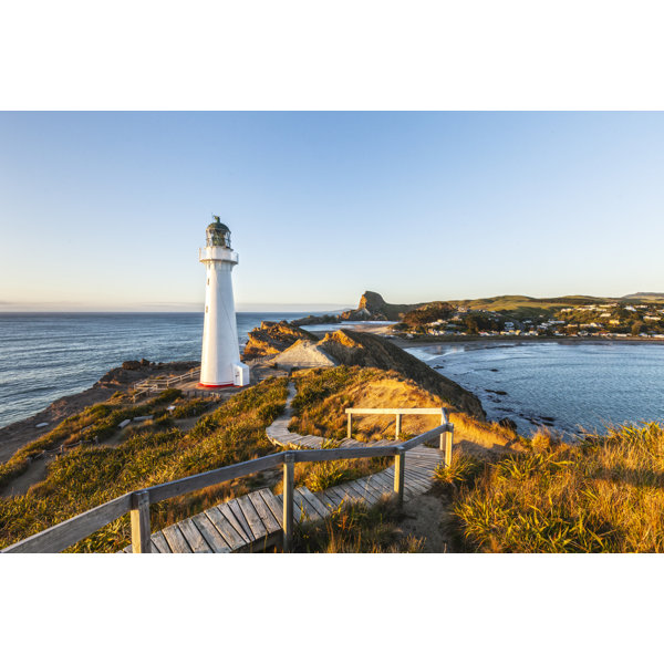 Breakwater Bay Castlepoint Lighthouse - Wrapped Canvas Photograph | Wayfair