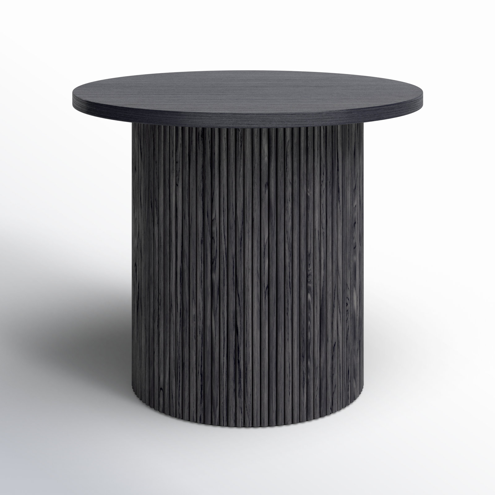 Joss & Main Jimmy Black Ash Round End Table | Joss & Main