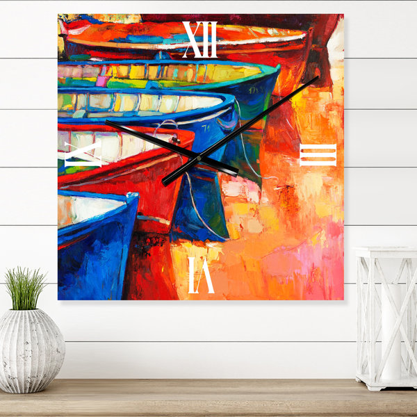 East Urban Home Metal Wall Clock | Wayfair