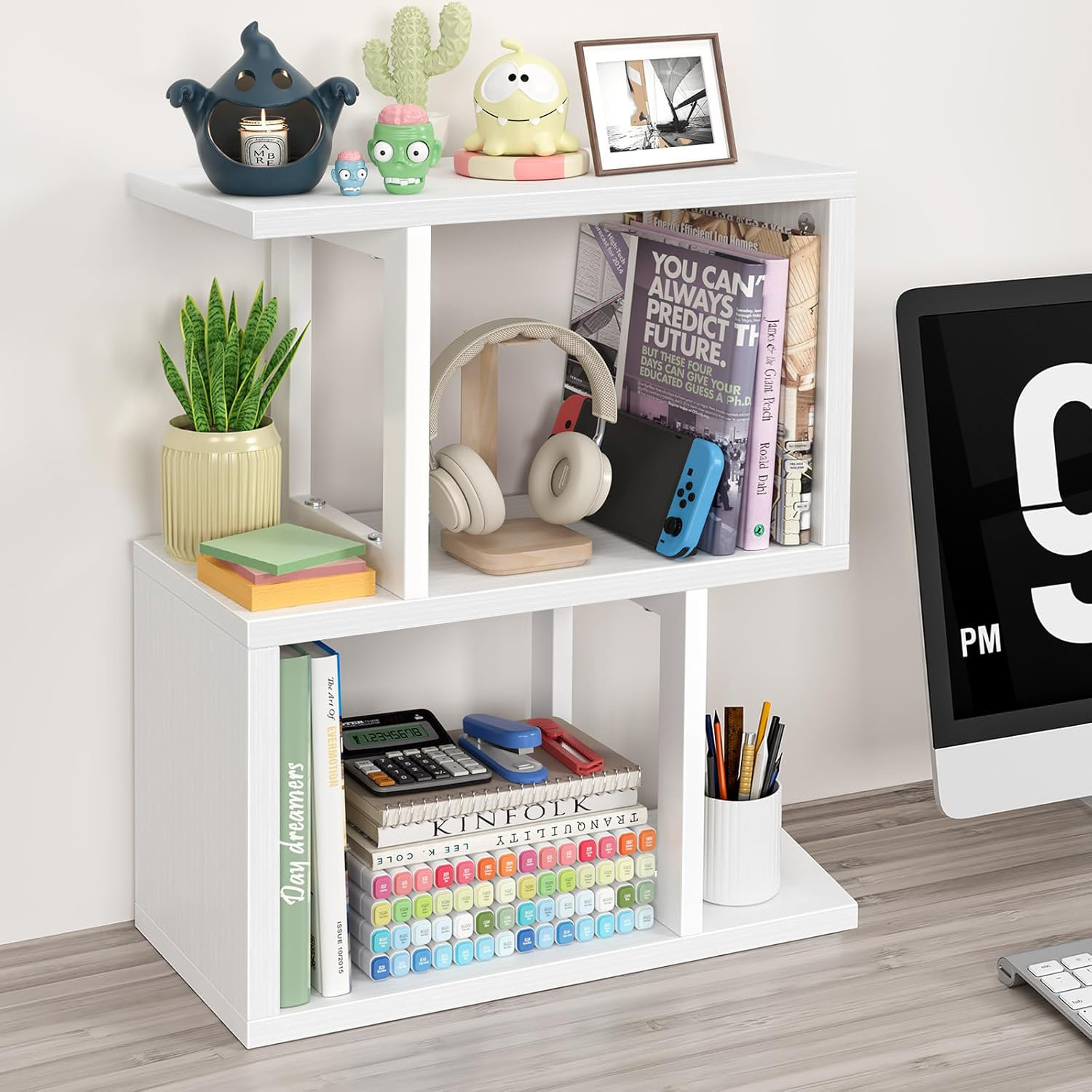 Inbox Zero 3-Tier Desktop Bookshelf Organizer For Office, Dorm, And ...