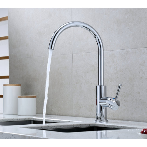 Ultra Faucets Kree Classic Collection Single Handle Kitchen Faucet With ...