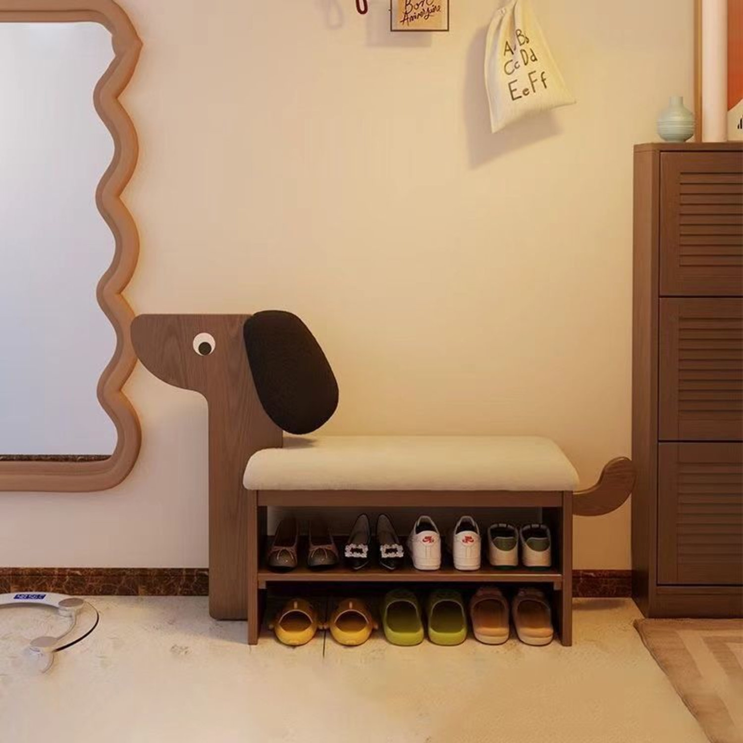 Trinx Shoe-changing Stool For Home Use At The Entrance, Cute And ...