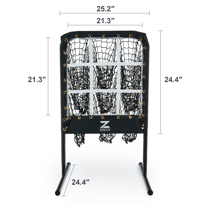 CO-Z Baseball Pitching Net with Strike Zone - 9 Hole Pitching Target ...