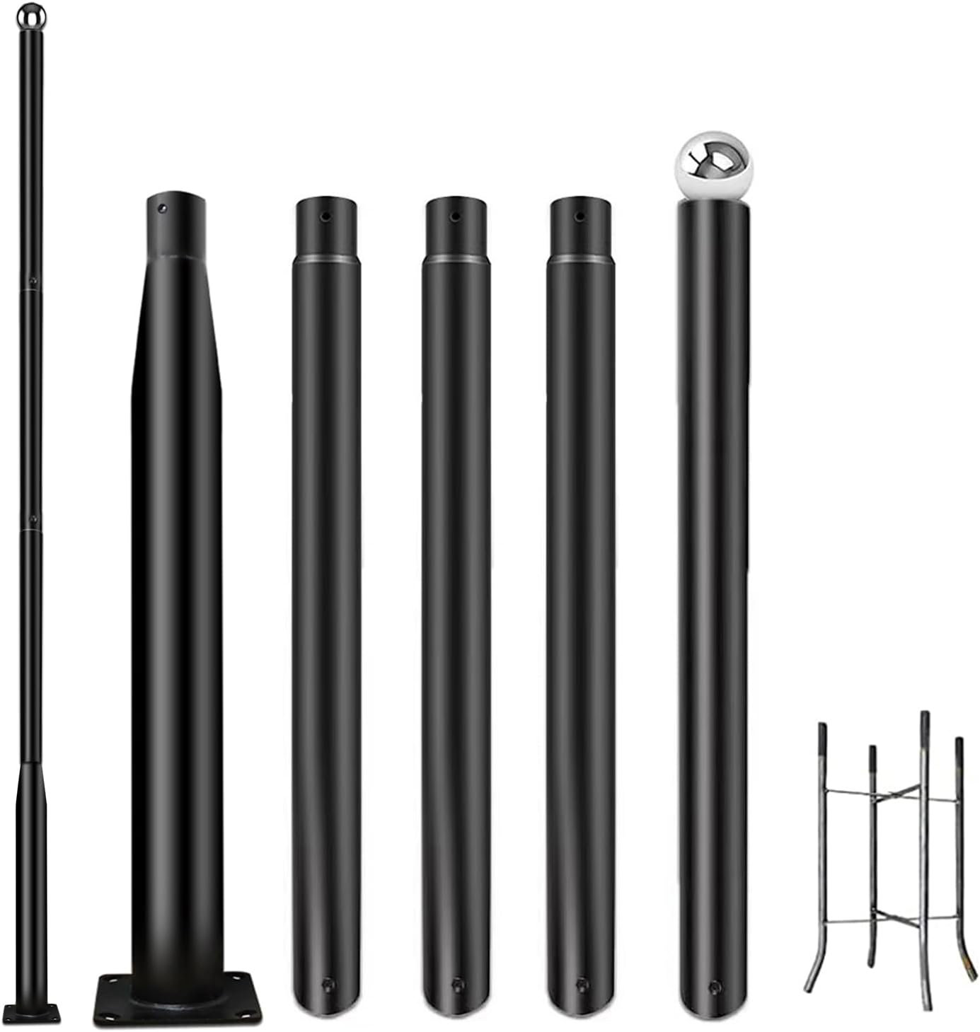 Co-t Adjustable Outdoor Street Light Pole - Heavy-Duty Metal Lamp Post ...