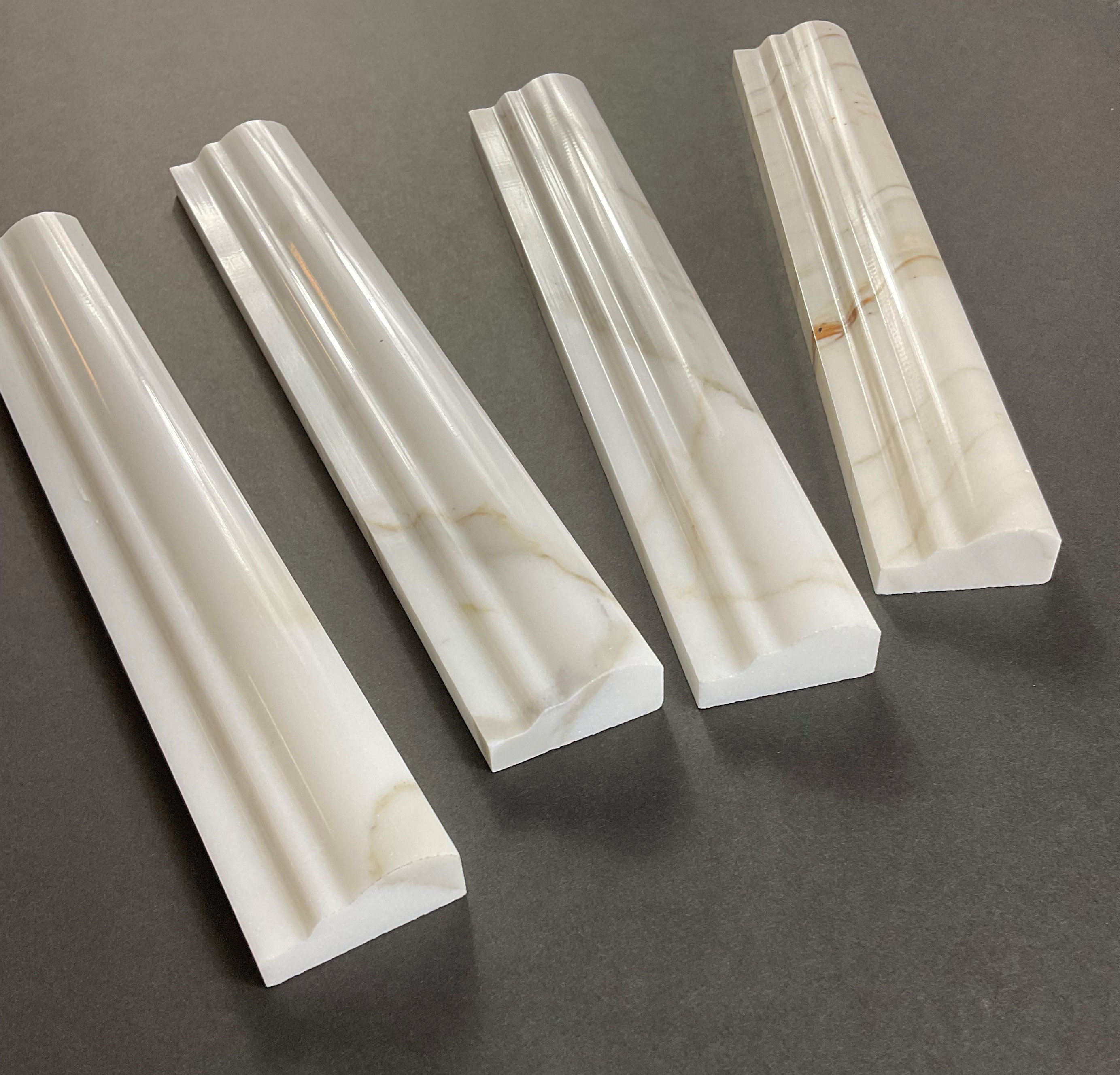 ES Stone 12" L x 1.75" W Marble Chair Rail Tile Trim & Reviews | Wayfair