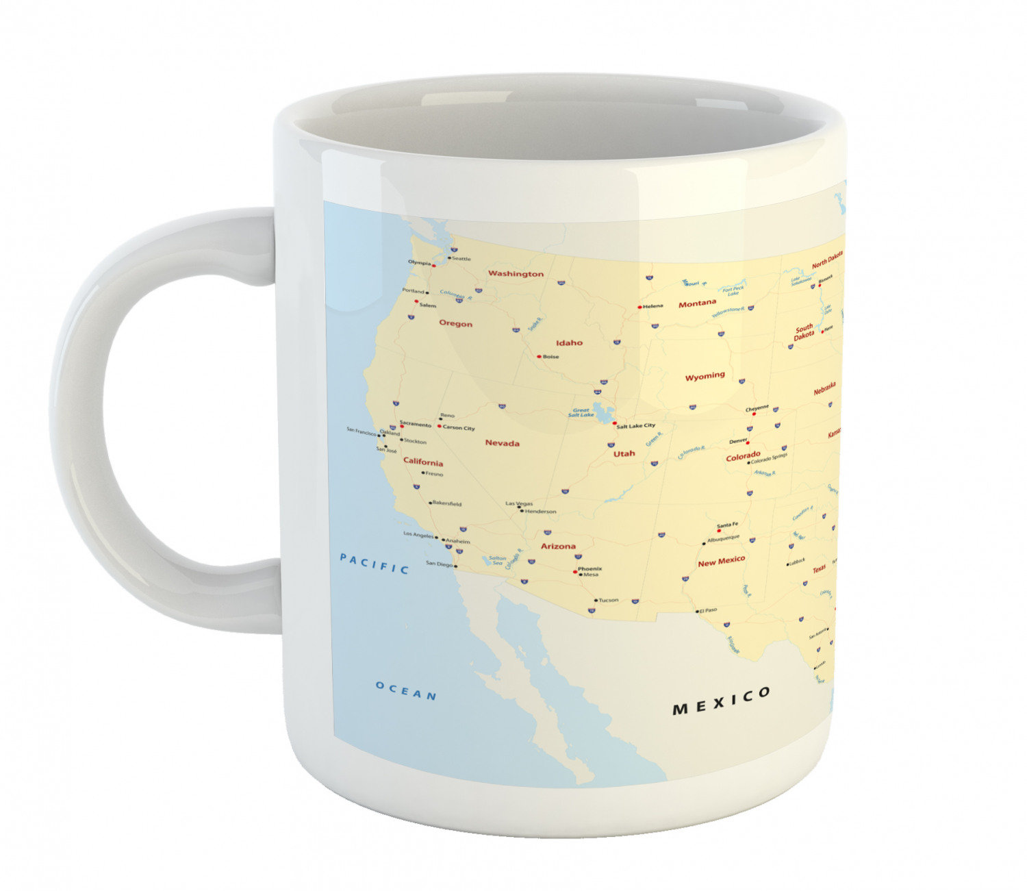 East Urban Home Map Coffee Mug | Wayfair