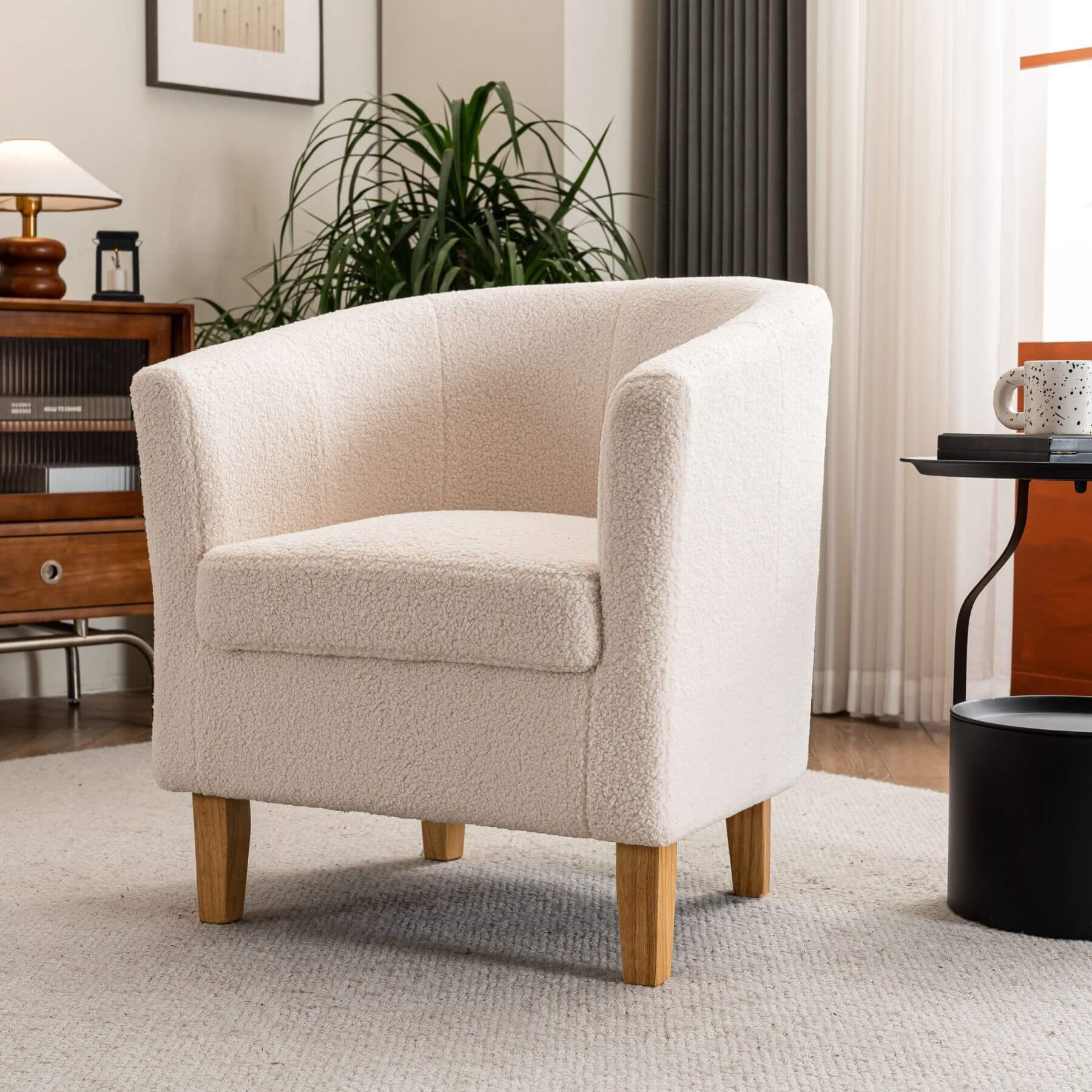 17 Stories Rainan 67cm Wide Tufted Occasional Accent Armchair | Wayfair.co.uk