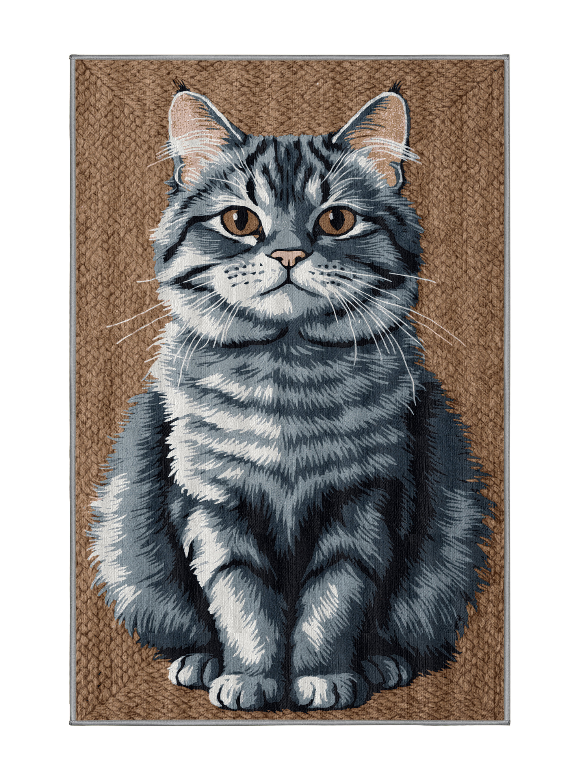 Hokku Designs Washable British Shorthair Cats Area Rug | Wayfair