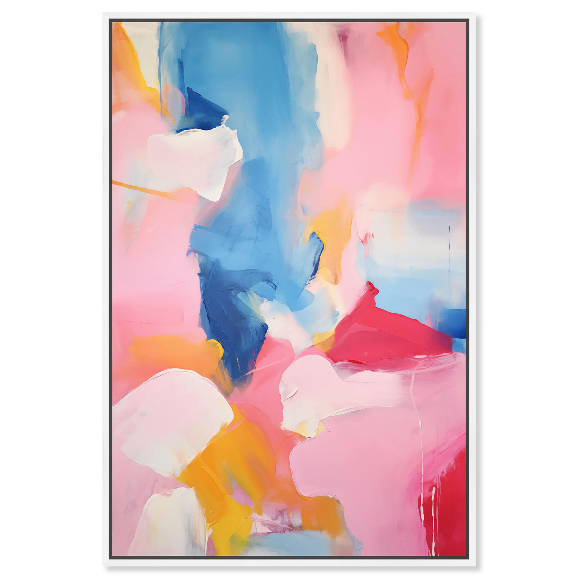 Art Remedy Cascading Colors Canvas Modern Color Abstract by Art Remedy ...