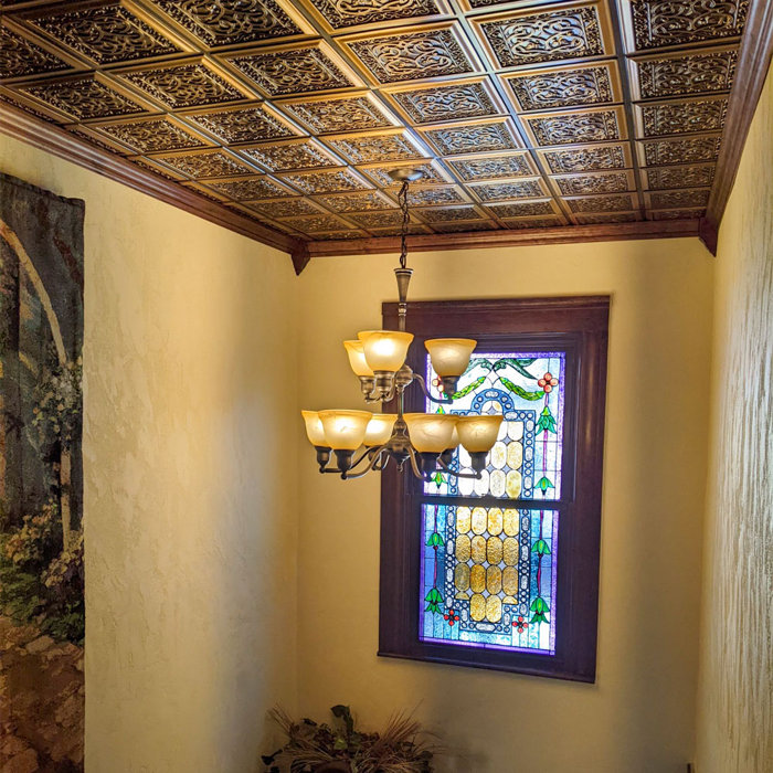 FromPlainToBeautifulInHours Lover's Knot 2 Ft. X 2 Ft. Glue-Up PVC ...