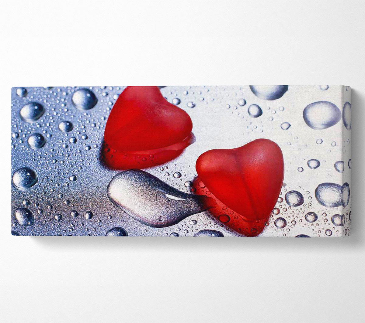 Ebern Designs Red Love Hearts - Wrapped Canvas Art Prints | Wayfair.co.uk