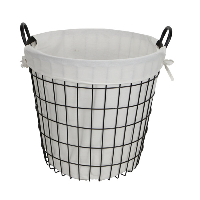 Rebrilliant Lined Metal Basket & Reviews | Wayfair