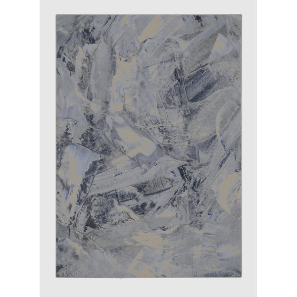 Ginza Six Performance Blue Ice Rug | Wayfair