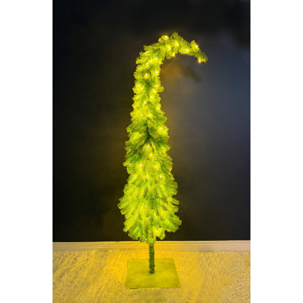 The Holiday Aisle® Fantastical "Grinch" Style Artificial Pre-Lit Tree ...
