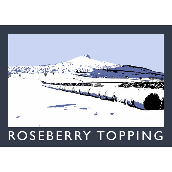 East Urban Home 'Roseberry Topping In Snow' by Richard O'Neil - Graphic ...