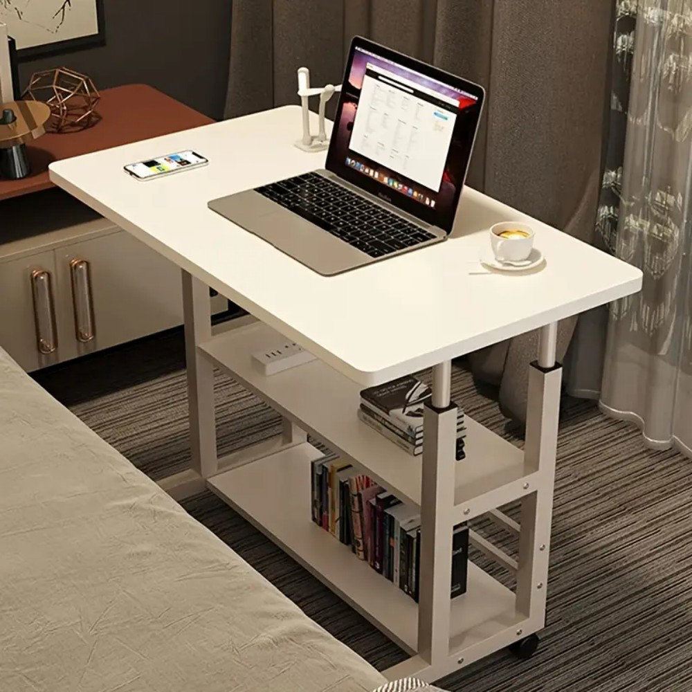 Inbox Zero Desk Folding Study Desk With Pulley, Adjustable Height ...