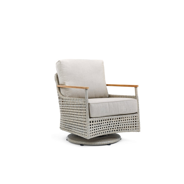 Winston August Outdoor Teak Swivel Lounge Chair | Perigold