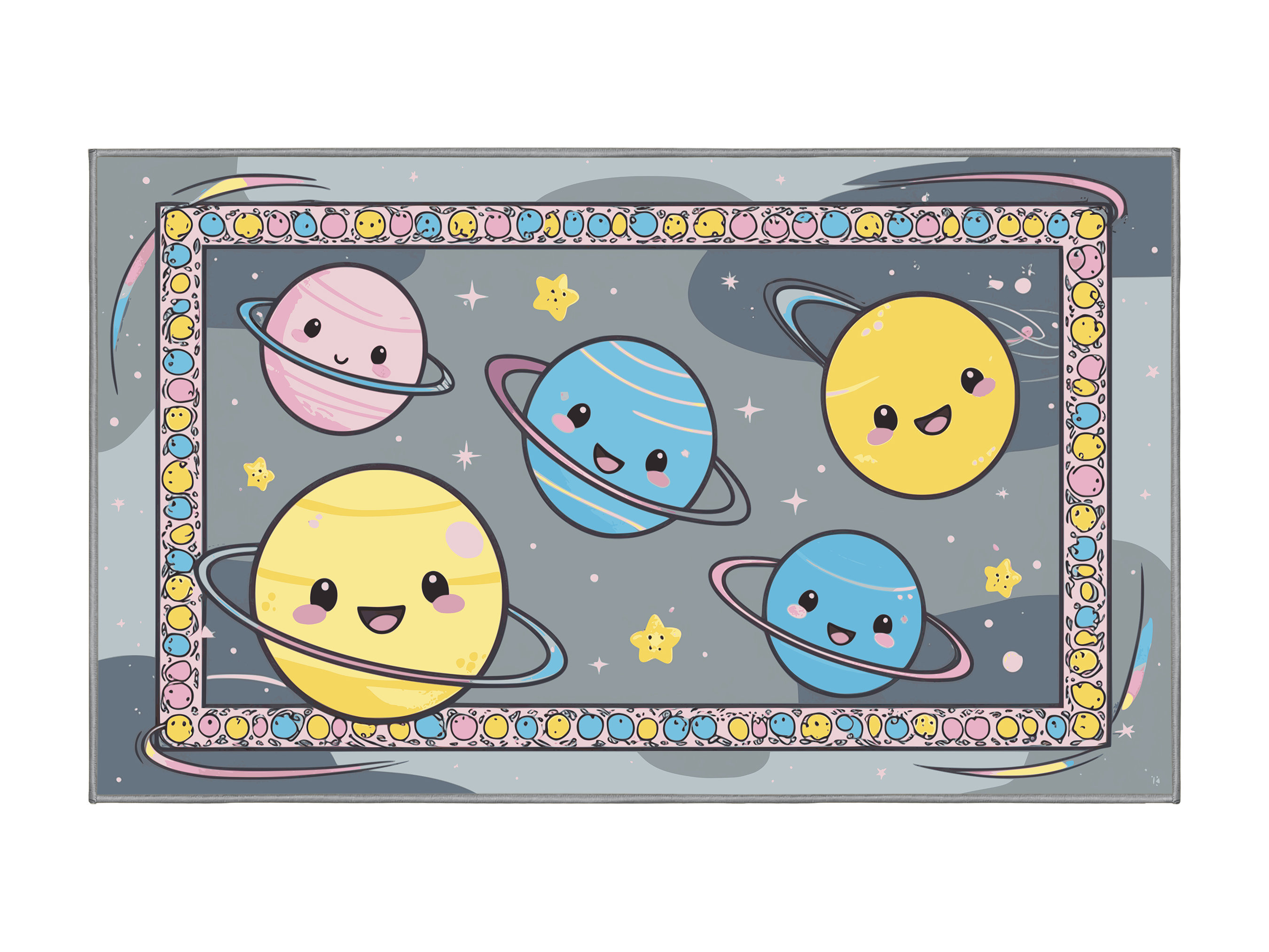 Dakota Fields Washable Space Planets Astronauts Kids Rug_Space001 | Wayfair