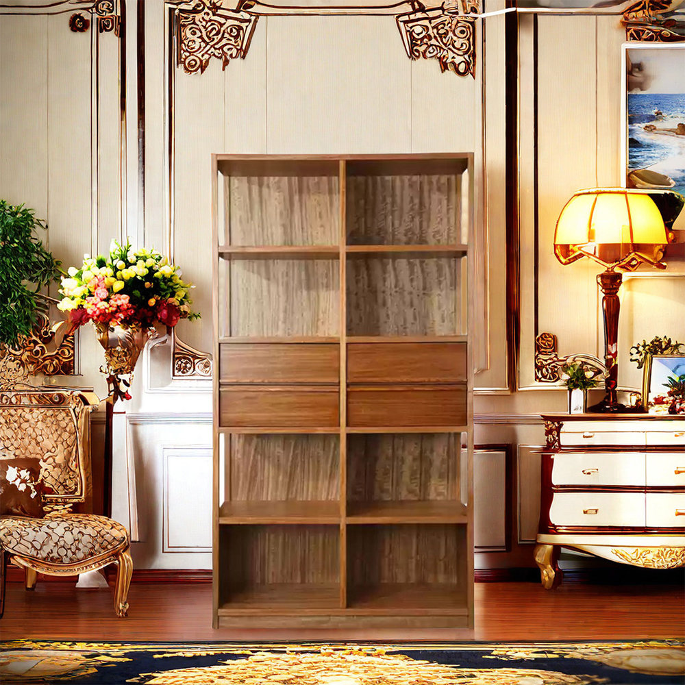 Parttlion Southeast Asian style solid wood bookcase | Wayfair