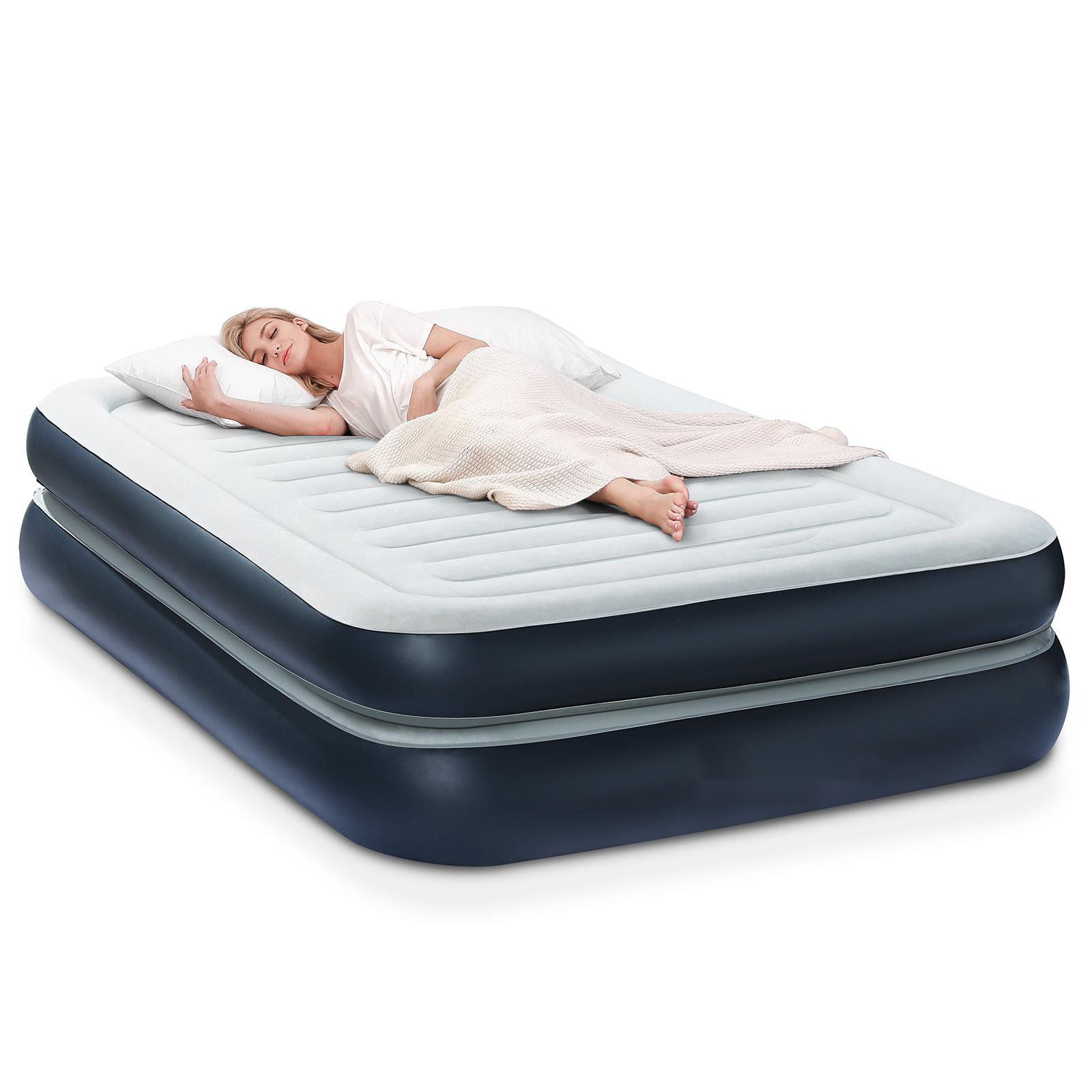 EVAJOY Full Size Air Mattress With Built In Pump, 18'' Inflatable ...