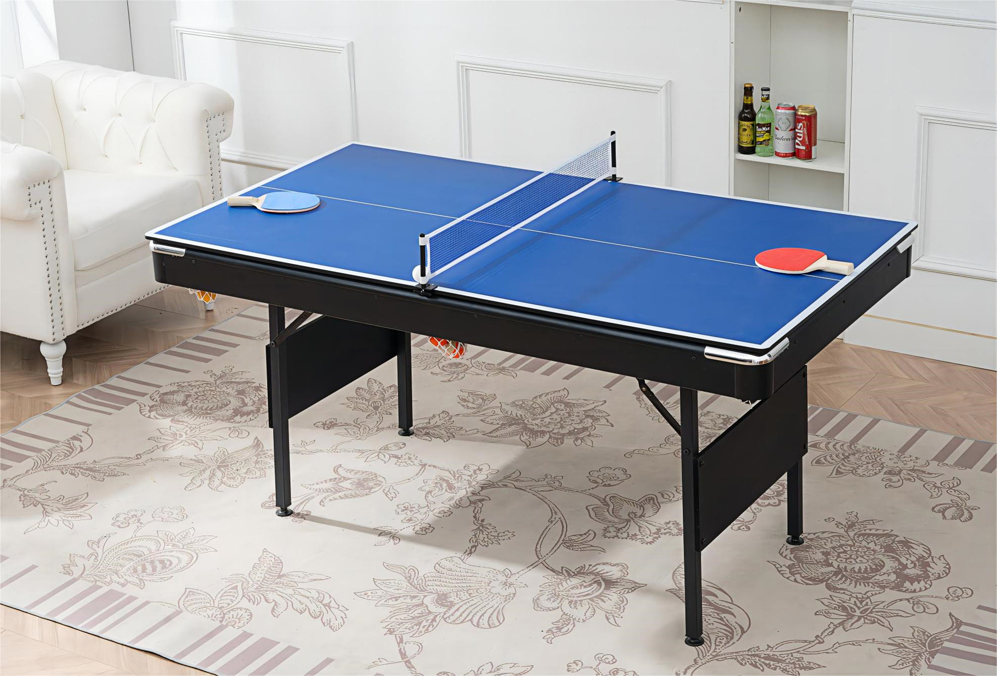 ALPHANEO Muitfunctional Game Table,Pool Table,Billiard Table,3 In1 ...