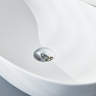 Pensen 22" x 15" Solid Surface Oval Bathroom Sink Vessel Sink Matte ...