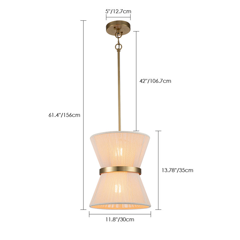 Joss & Main Claretta 2 - Light Bleached Natural Rope/Patinaed Brass ...