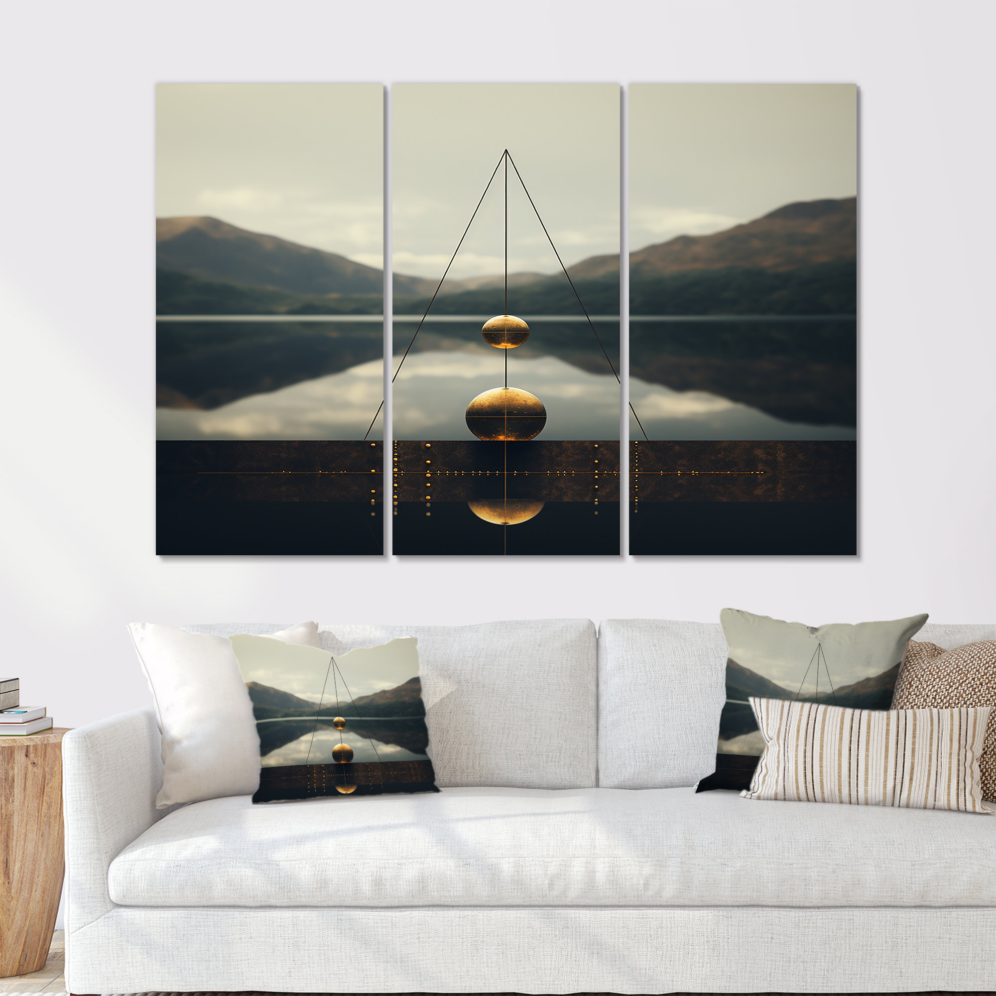 Design Art Zen Zenith Of Balance - Abstract Landscape Wall Art Set ...