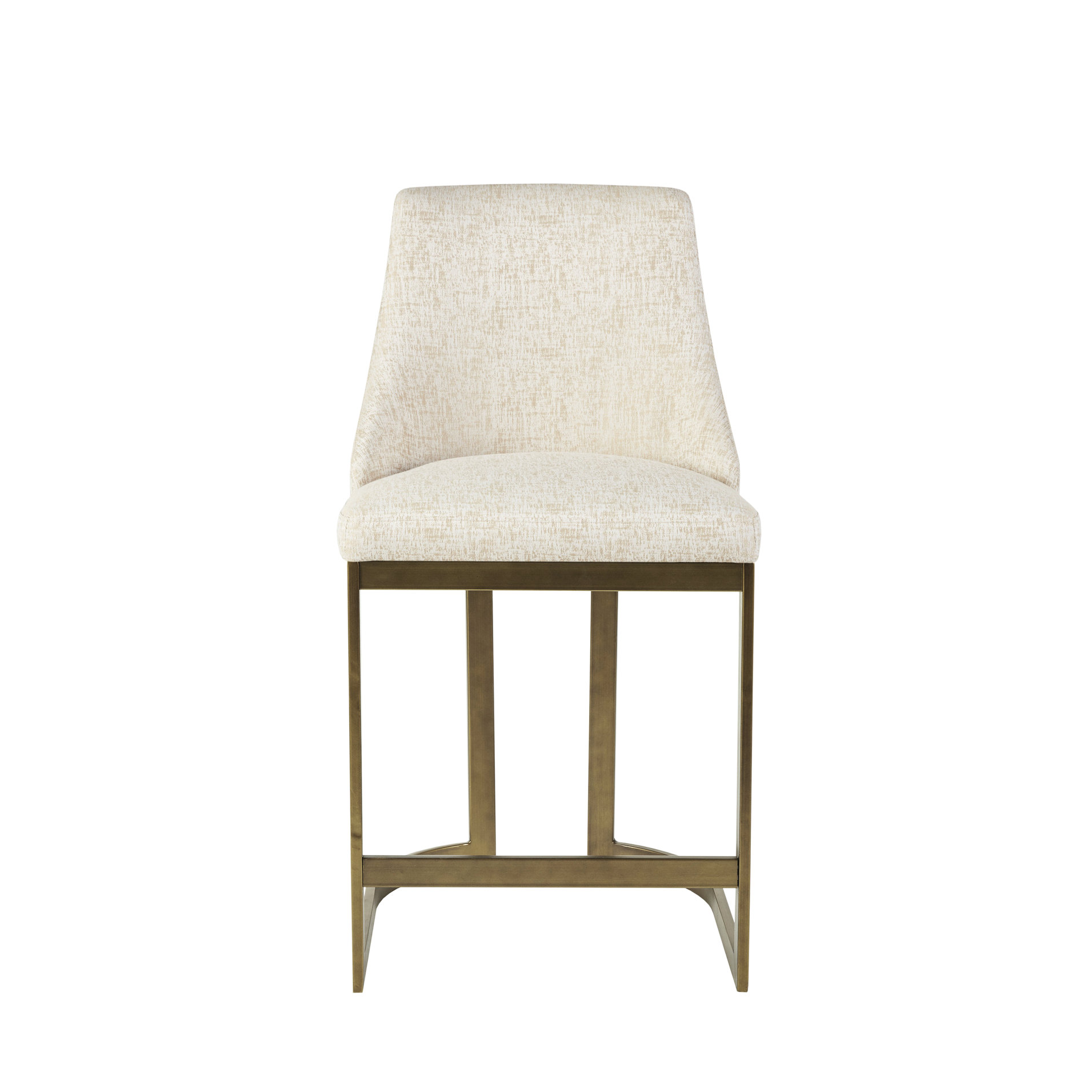 Corrigan Studio® 26"h Upholstered Counter Stool With Metal Base ...