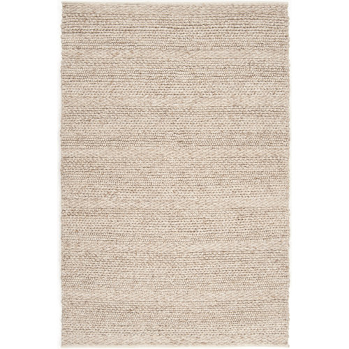 Joss & Main Zekia Handwoven Wool Cream Area Rug & Reviews | Wayfair