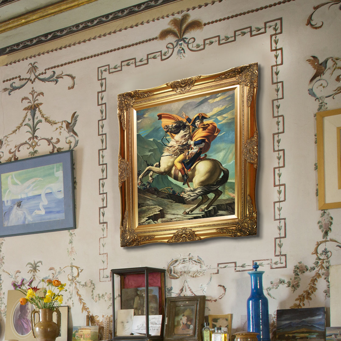 Napoleon Crossing The Alps Painting
