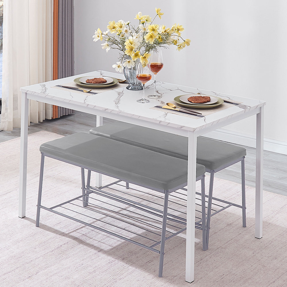 Ebern Designs Fauste Rectangular 47.2'' L x 27.5'' W Restaurant Dining ...