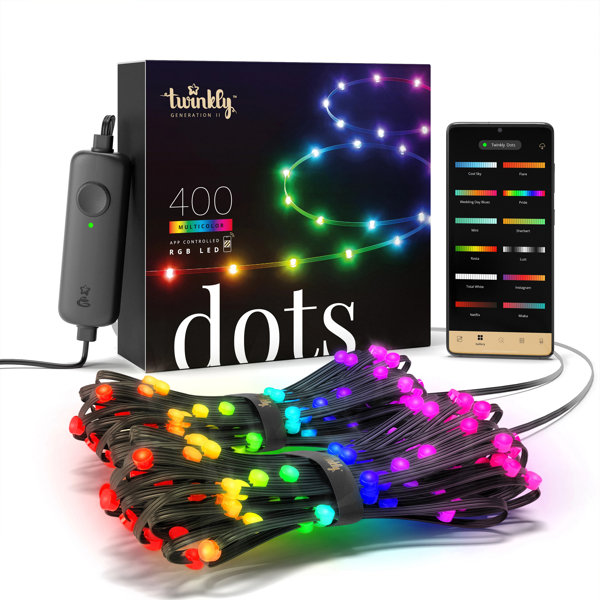 Twinkly Smart Decoration 400 Multicolor LED App Controlled Dots Lights ...