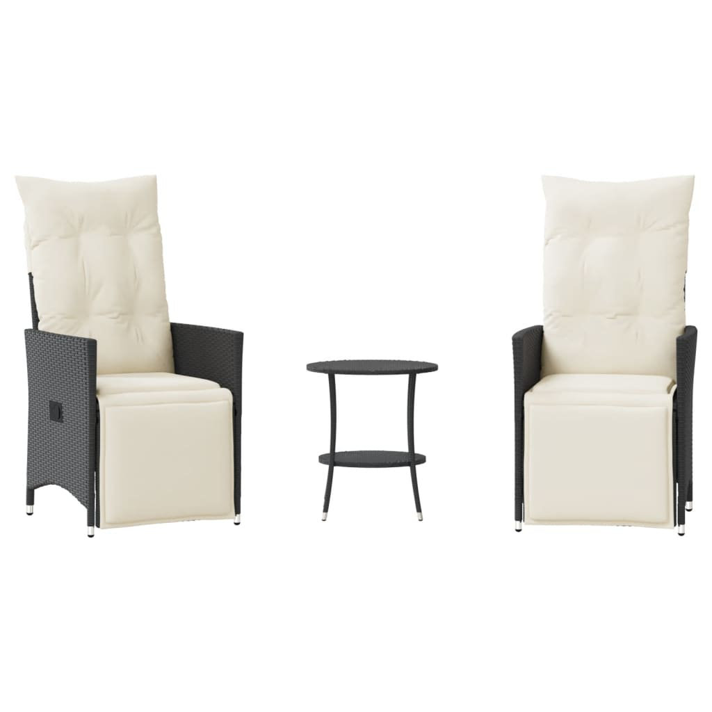 Latitude Run® Bistro Set Poly Rattan 2-Seater Removable Covers | Wayfair