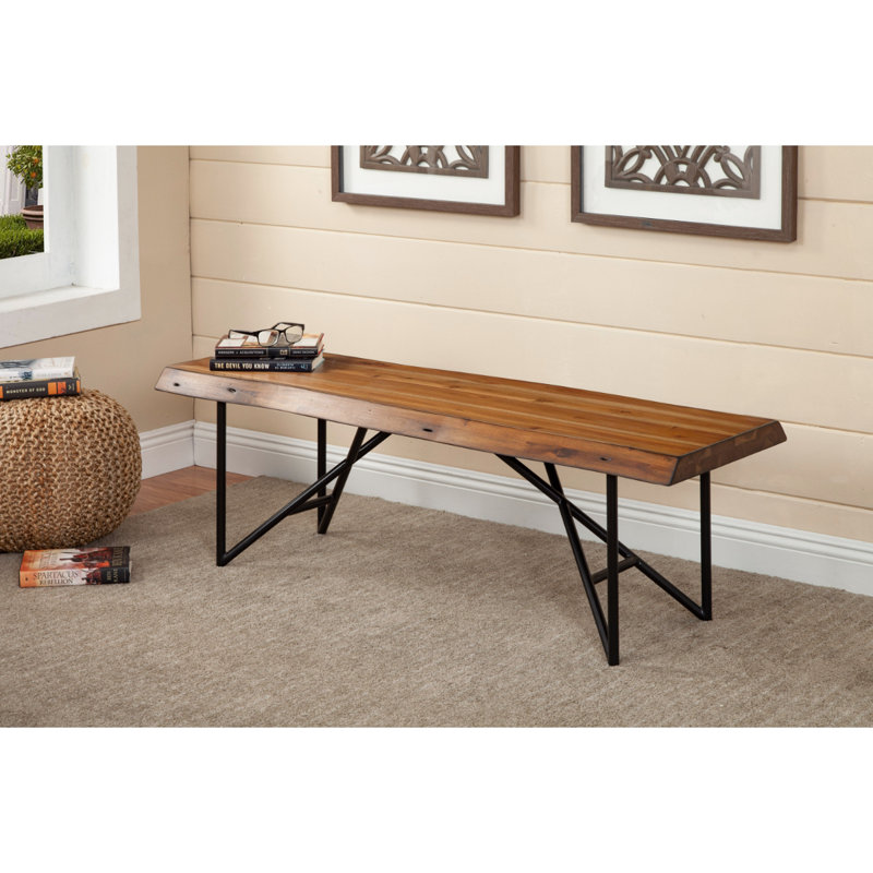 Loon Peak® Jaciel Wood Bench & Reviews | Wayfair