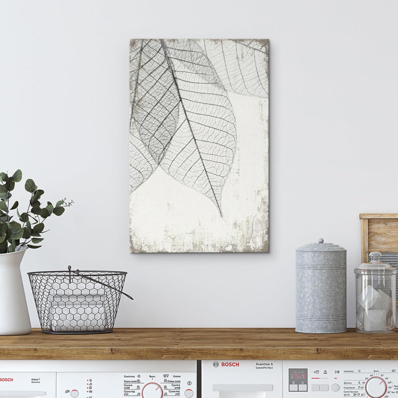 IDEA4WALL Minimal Botanical " Translucent Leaves III " Plant Vein ...